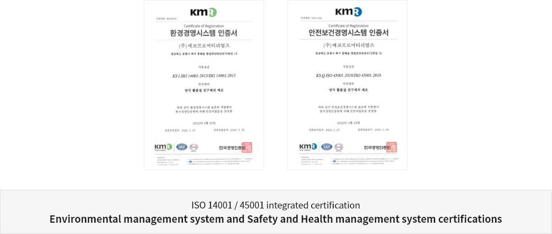 Eco-friendly activities – EcoPro Materials